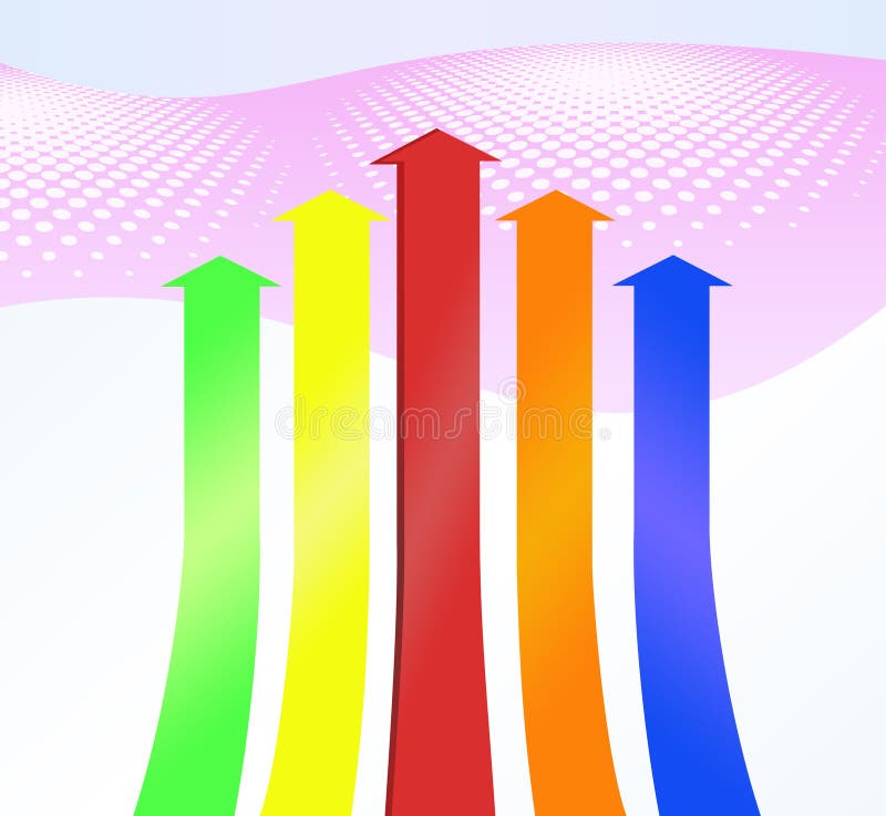 Colorful arrows pattern stock illustration. Illustration of graphic ...