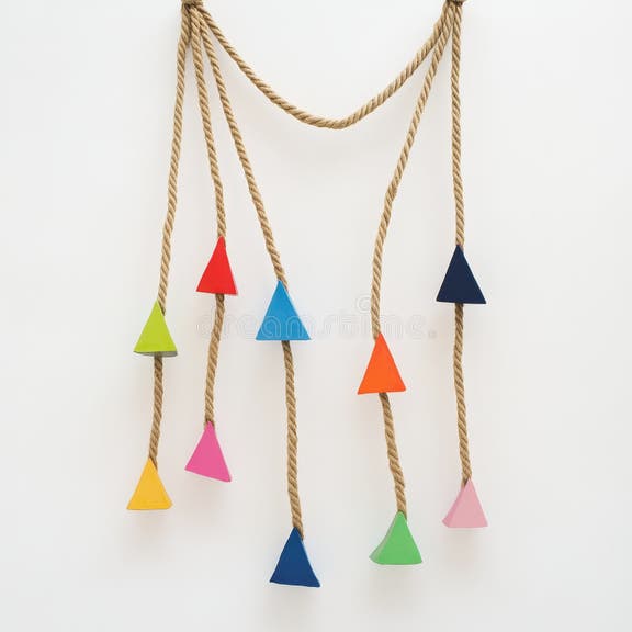 Colorful Arrows on Rope Background. Vector Illustration. Eps 10 Stock ...