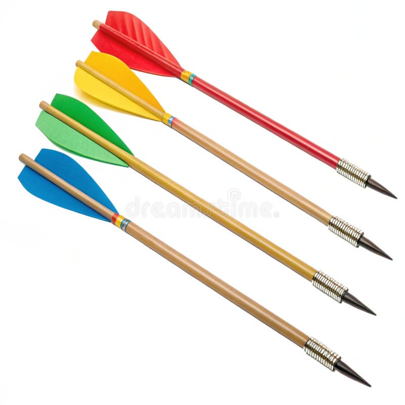 Colorful Arrows Set Isolated on Transparent Background Stock ...