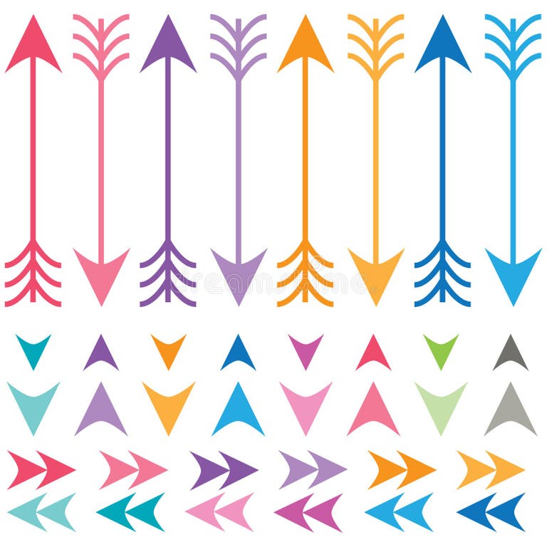 Colorful Arrows Stock Illustrations – 46,108 Colorful Arrows Stock ...