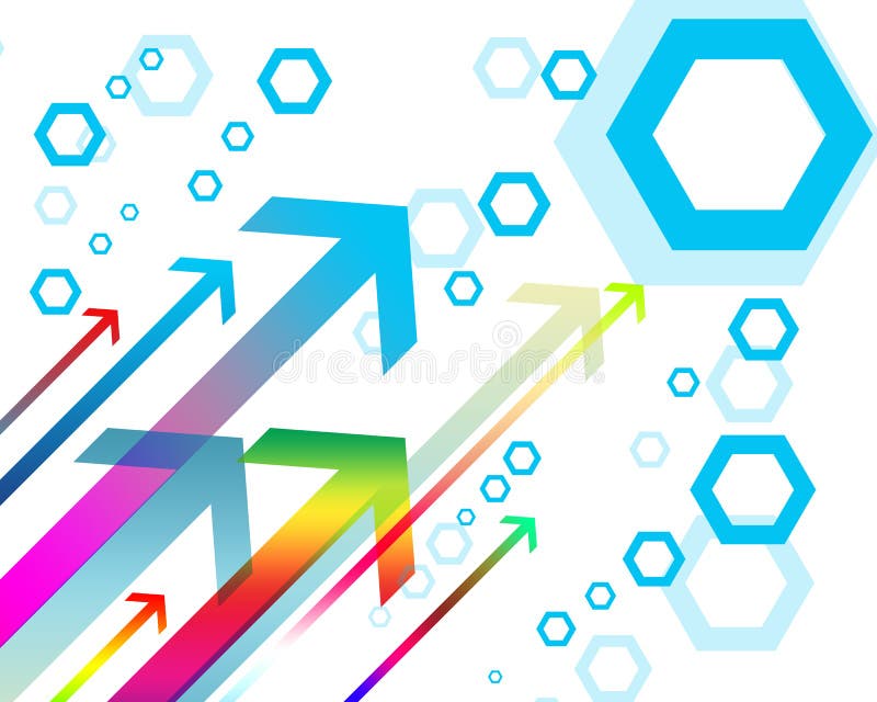 Colorful Arrows On A White Background Picture. Image: 19753033