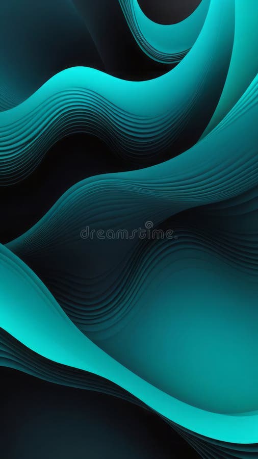 Colorful Art from Distorted Shapes and Aqua Stock Photo - Image of ...