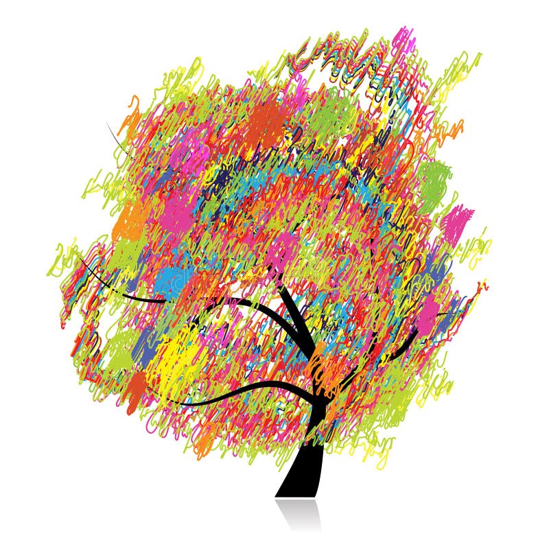 2,000+ Cartoon pencil drawing tree Free Stock Photos - StockFreeImages