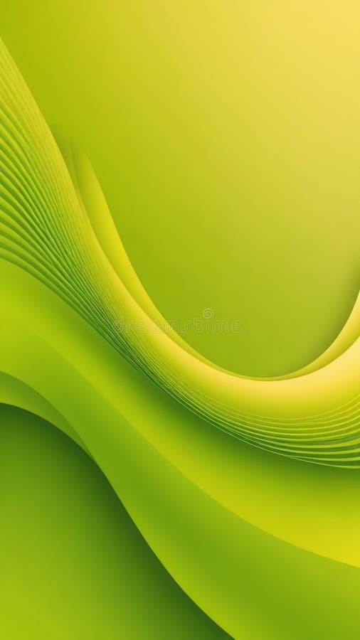 Colorful Art from Waved Shapes and Lime Stock Image - Image of lime ...