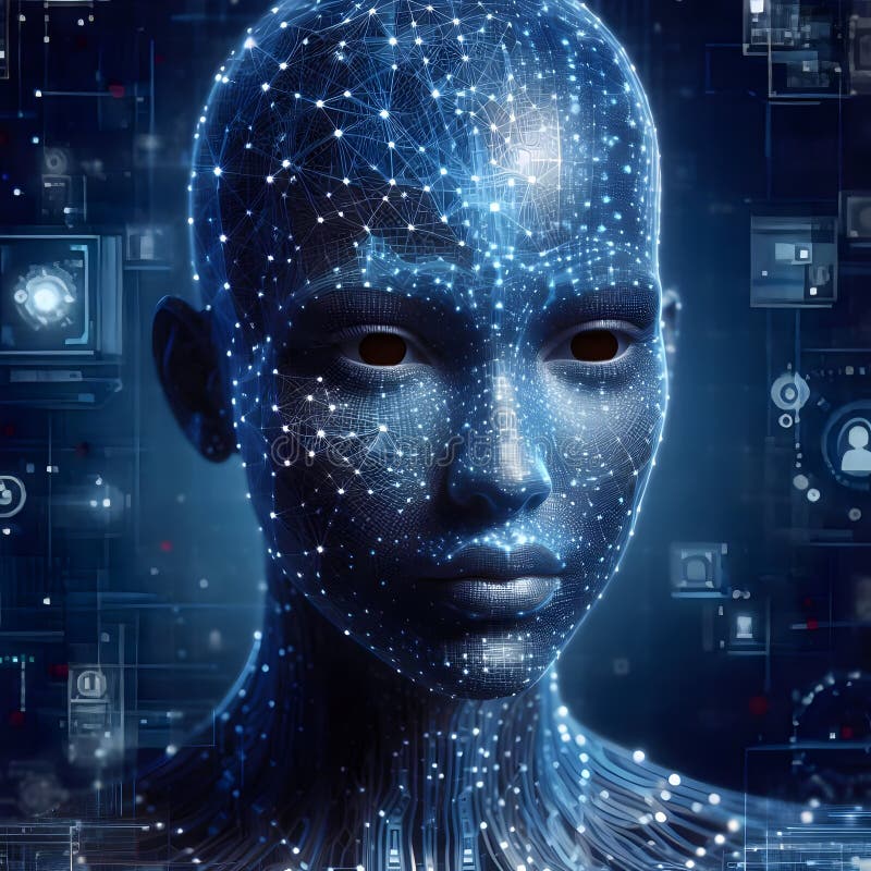 Colorful Artificial Intelligence Design Background Stock Illustration ...