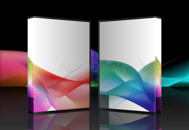 Colorful Artistic Box Designs Stock Illustration - Illustration of ...