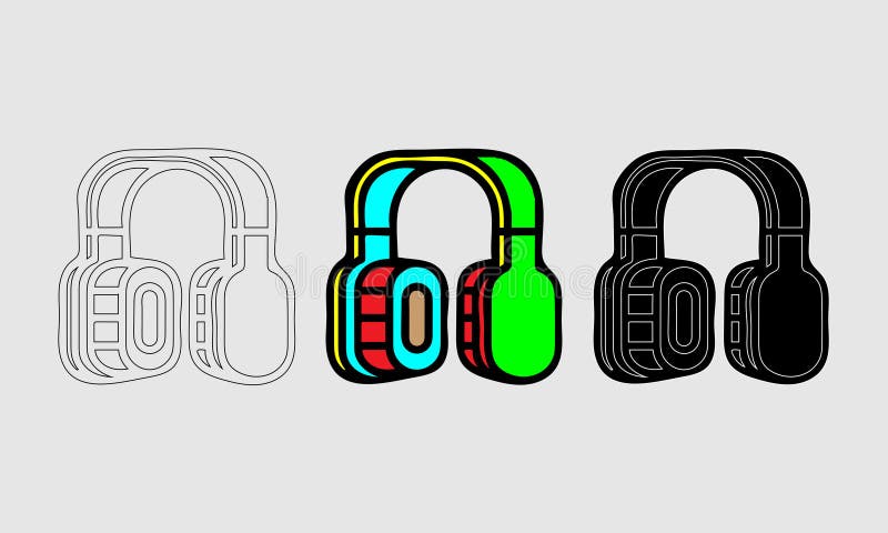 Colorful and Artistic Headphone Designs Representing Technology and ...