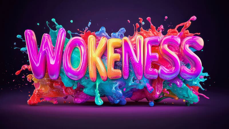 Colorful Artwork Featuring the Word Wokeness Surrounded by Vibrant ...