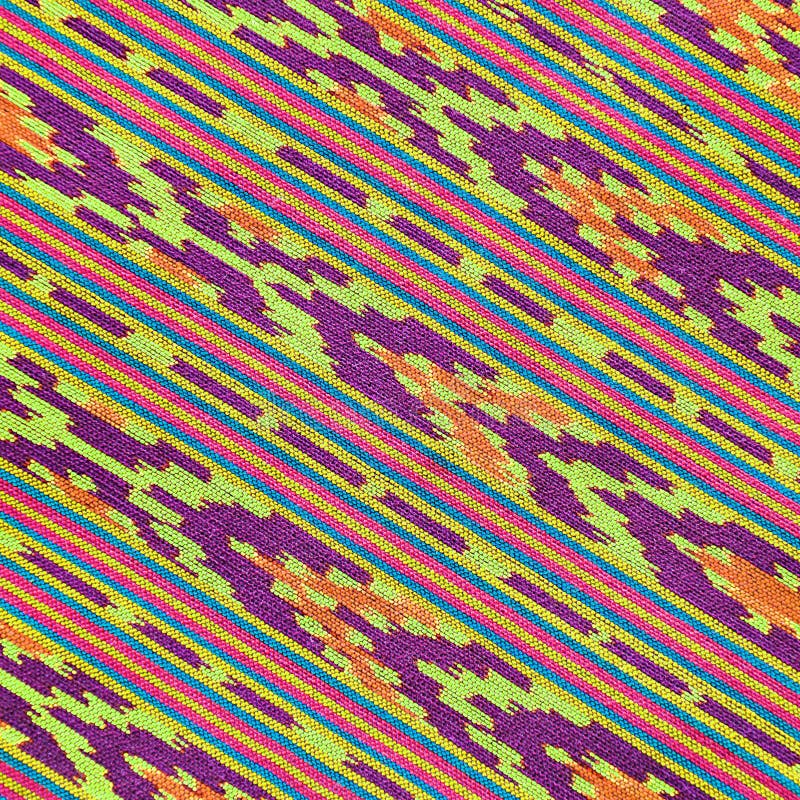Colorful Southeast Asian Style Batik Fabric Texture Stock Image - Image ...