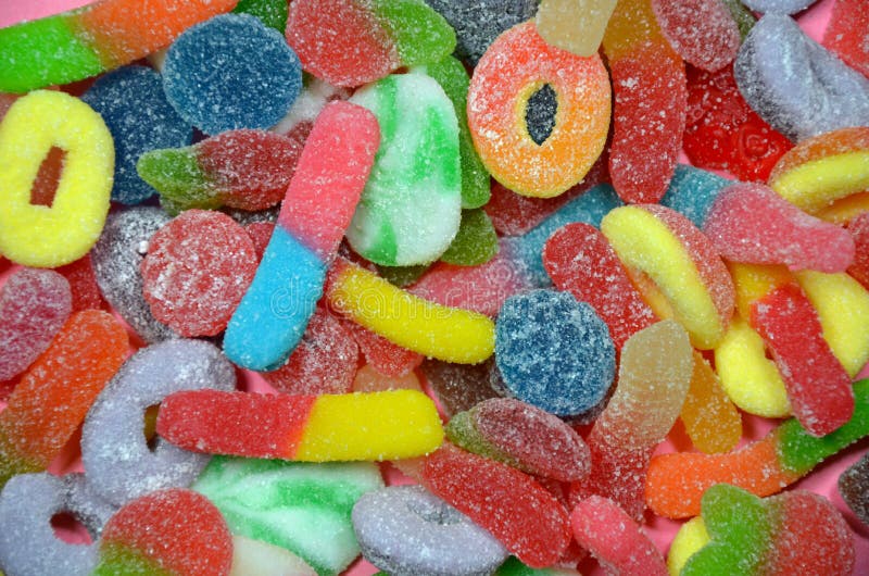 Colorful Assorted Chewy Candy Stock Photo - Image of colorful, pattern ...