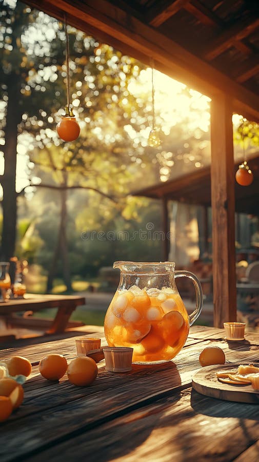 Colorful Assorted Fruit Jars with Freshly Bottled Juice on Display ...