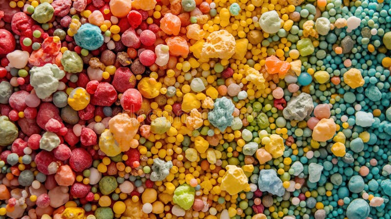 Colorful Assorted Mineral Rock Grains Stock Illustration - Illustration ...