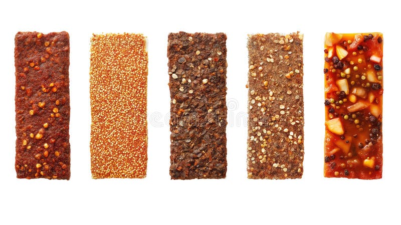 Delicious Variety of Energy Bars Showcasing Different Flavors and ...