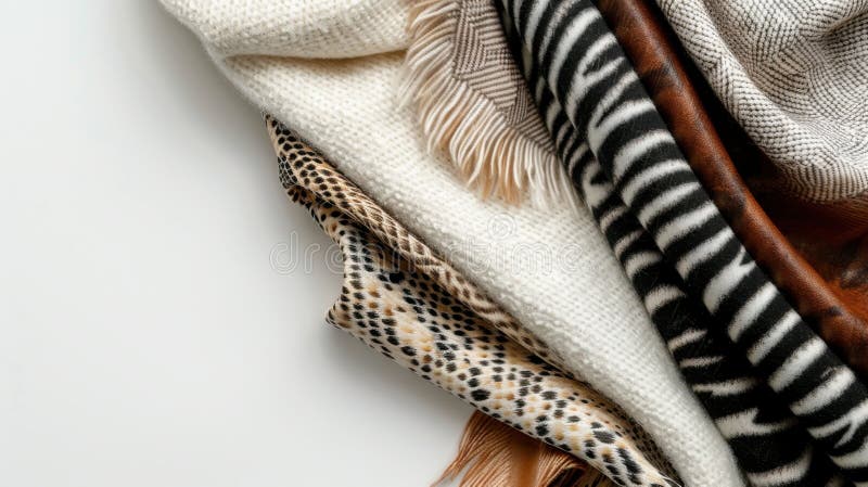 Colorful Assortment of Patterned Fabrics with Various Textures and ...