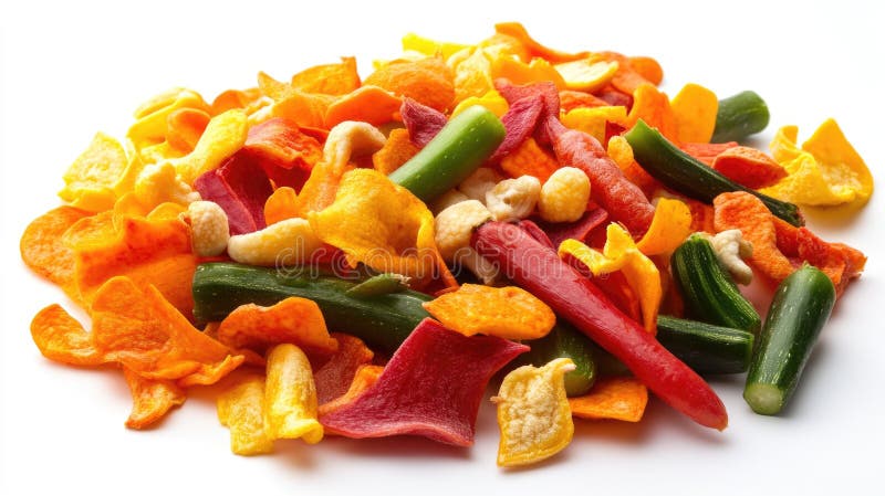 Colorful Assortment of Vegetable Chips Stock Image - Image of sweet ...