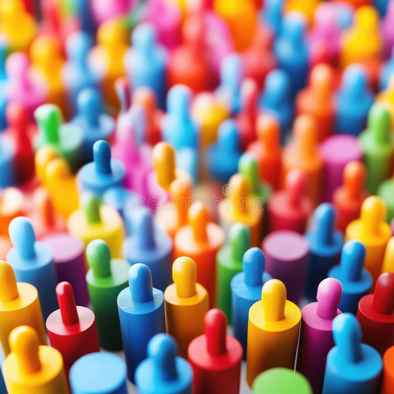 Colorful Assortment of Vibrant Markers and Pens Arranged in a Chaotic ...