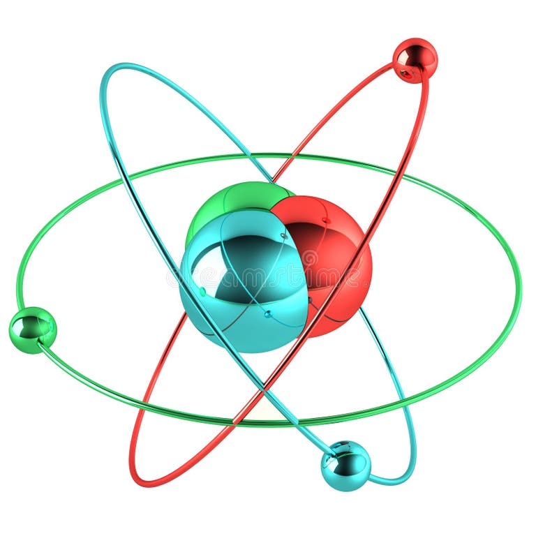 Colorful Atom Model Stock Illustrations – 5,676 Colorful Atom Model ...
