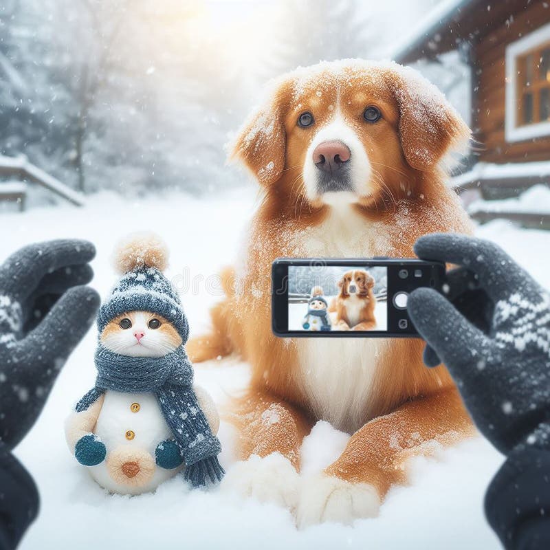 Colorful and Attractive Winter Activities for Enjoy Stock Illustration ...