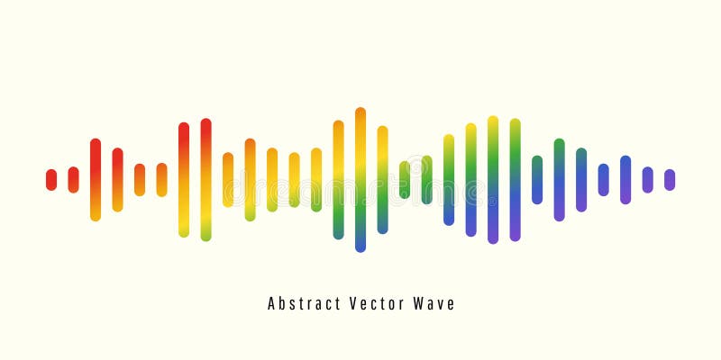 Colorful Audio Message Wave or Sound Wave Equalizer. Isolated ...