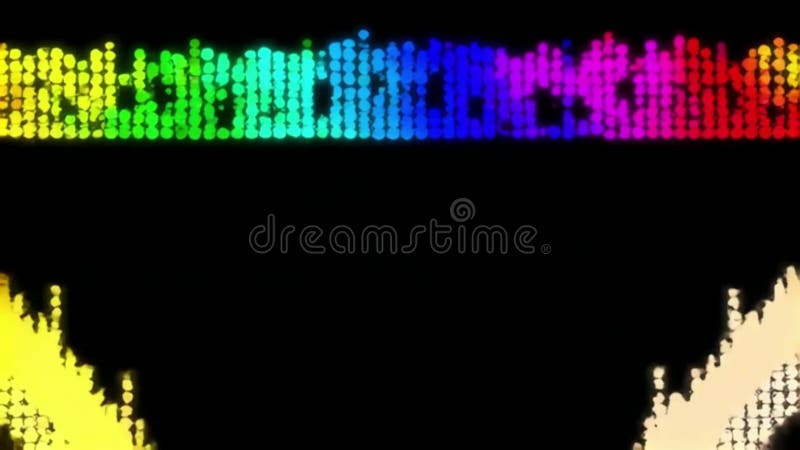Colorful Audio Spectrum Visualizer with Dynamic Sound Waveforms Stock ...