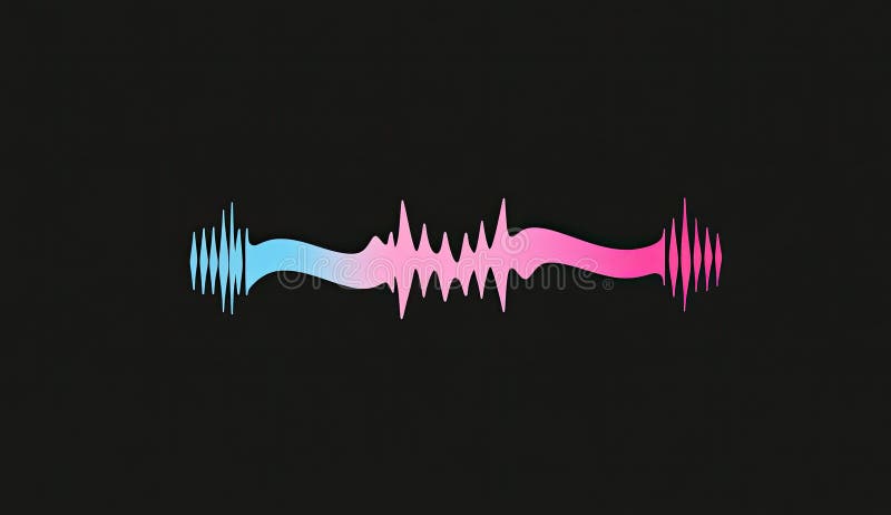AI Generated Soundwave stock illustration. Illustration of blue - 384348870