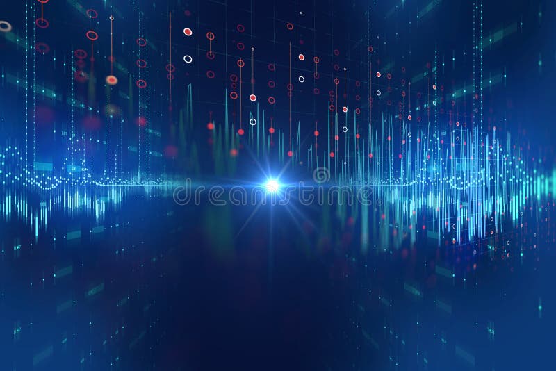 Audio Waveform Abstract Technology Background Stock Illustration ...