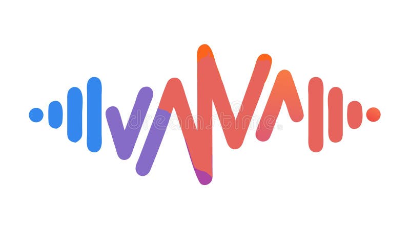 Colorful Audio Waveform for Sound Music Visualization, Vector Design ...