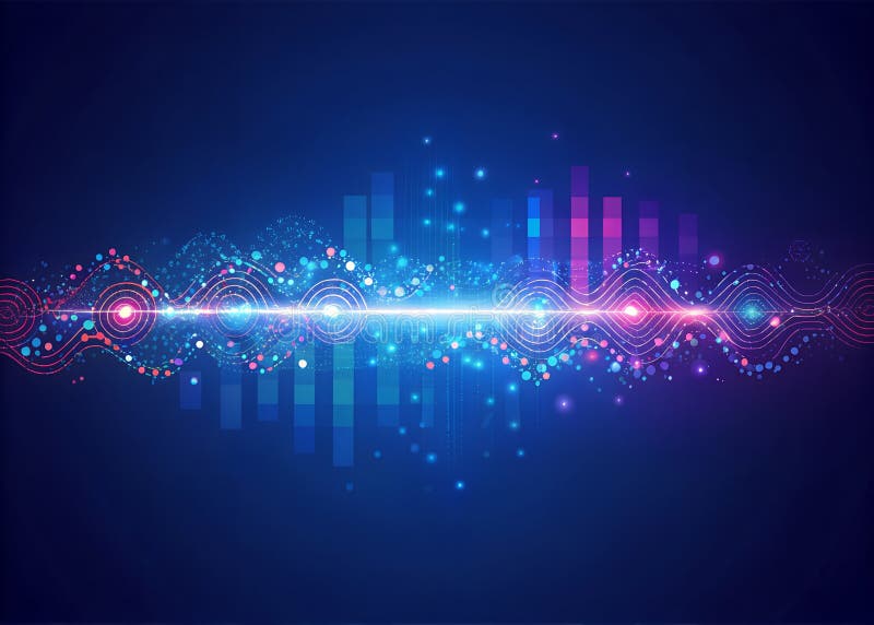 Colorful Audio Waveform Spectrum Visualization – Sound Equalizer ...