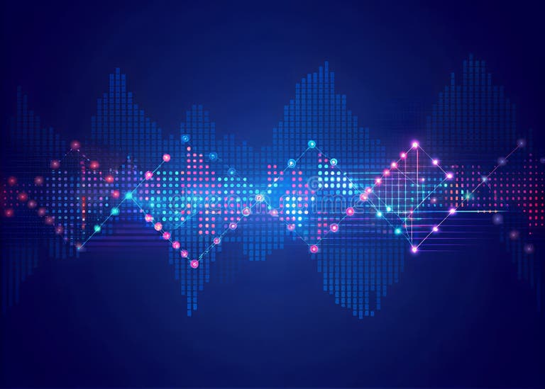 Colorful Audio Waveform Spectrum Visualization – Sound Equalizer ...