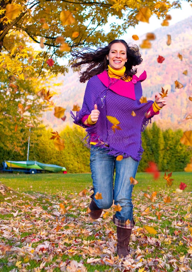 Active autumn 02 stock image. Image of jaunty, fall, carefree - 15484979