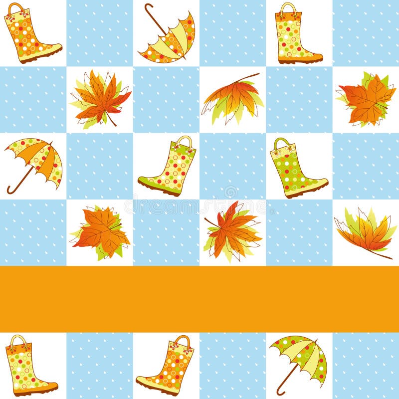 Set of Colorful Umbrella Autumn Rain Banner Stock Vector - Illustration ...