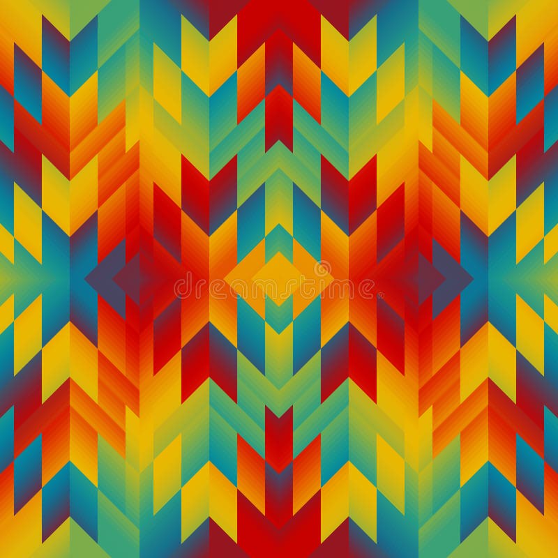Colorful Aztec Fabric, Wallpaper and Home Decor. Stock Photo - Image of ...