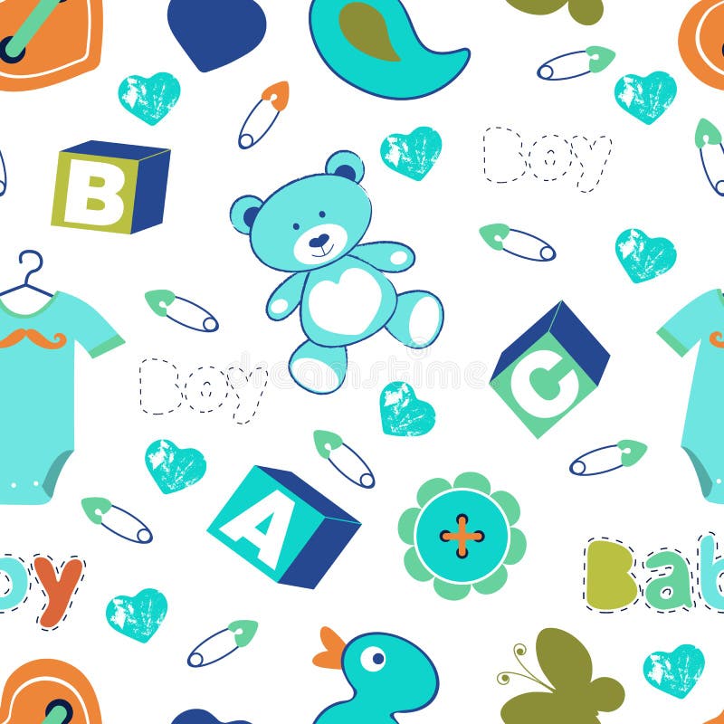 Colorful Baby Shower Background with Giraffe and Flowers. Stock Vector ...