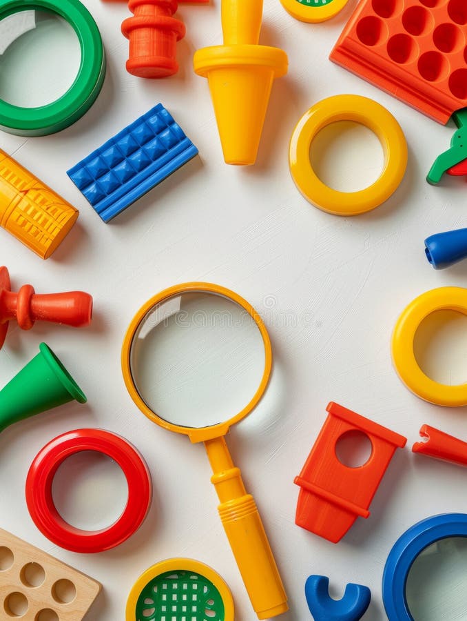 Colorful Back To School Frame Background with Science Lab Equipment and ...