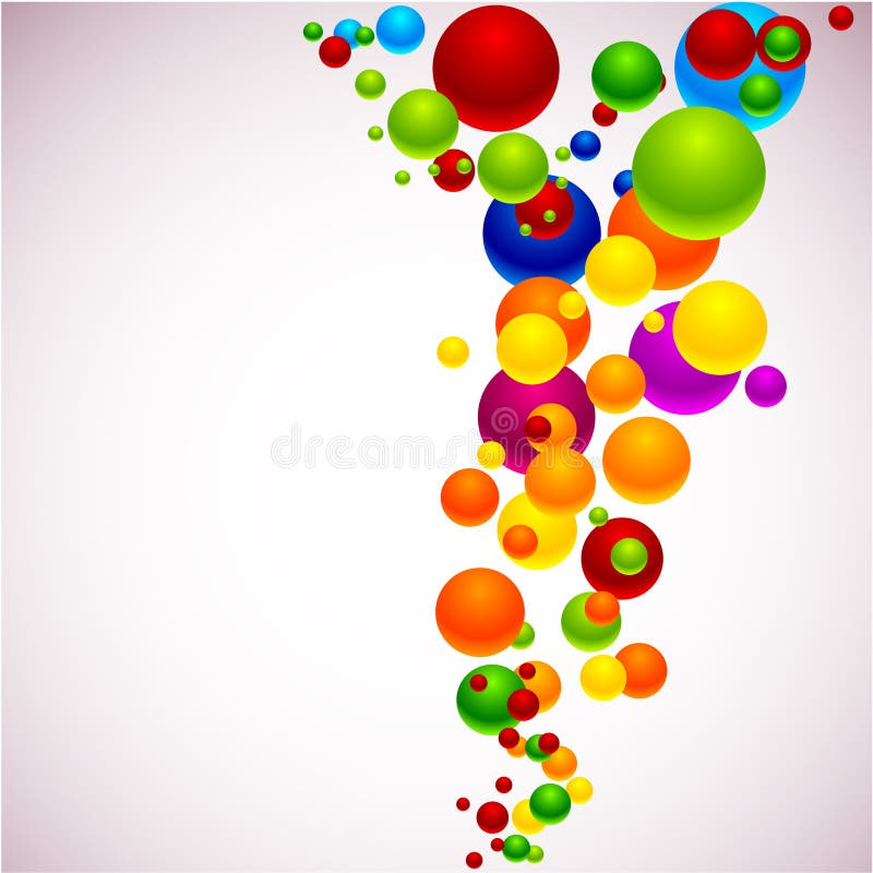 Rainbow Bubbles Background for Elegant Flyers Stock Vector ...