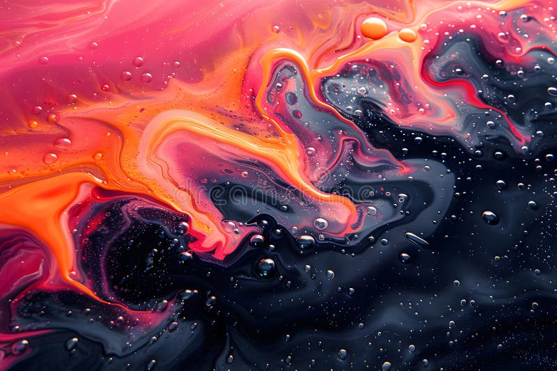 Colorful Background with Abstract Liquid Paint Textures in Bold Colors ...
