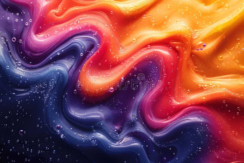 Colorful Background with Abstract Liquid Paint Textures in Bold Colors ...