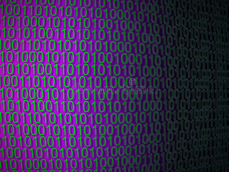 Colorful Background with Binary Numbers Stock Image - Image of java ...