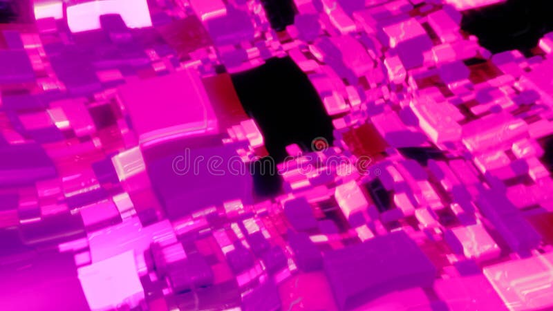 Colorful Background with Bright Squares and Liquid Wave Effect. Motion ...
