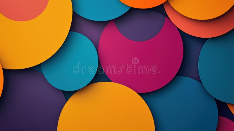 Colorful Background Featuring Multiple Circles in Various Sizes and ...