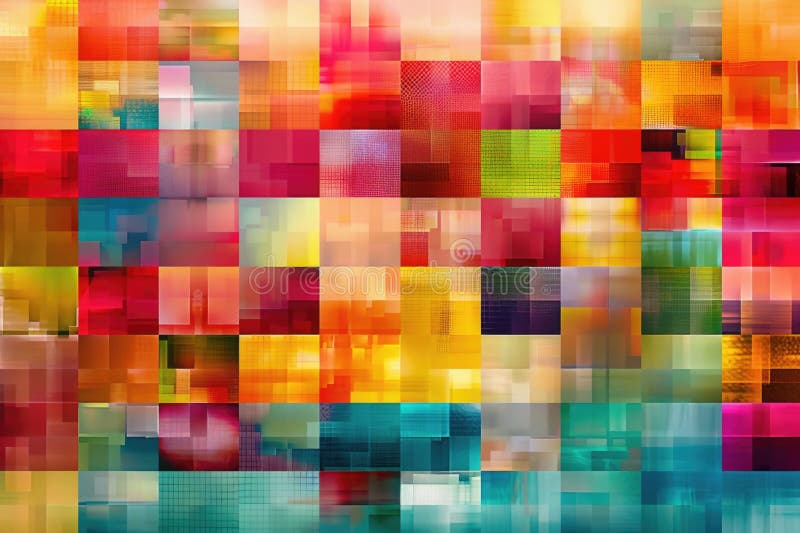 A Colorful Background Featuring Squares of Different Hues, Perfect for ...