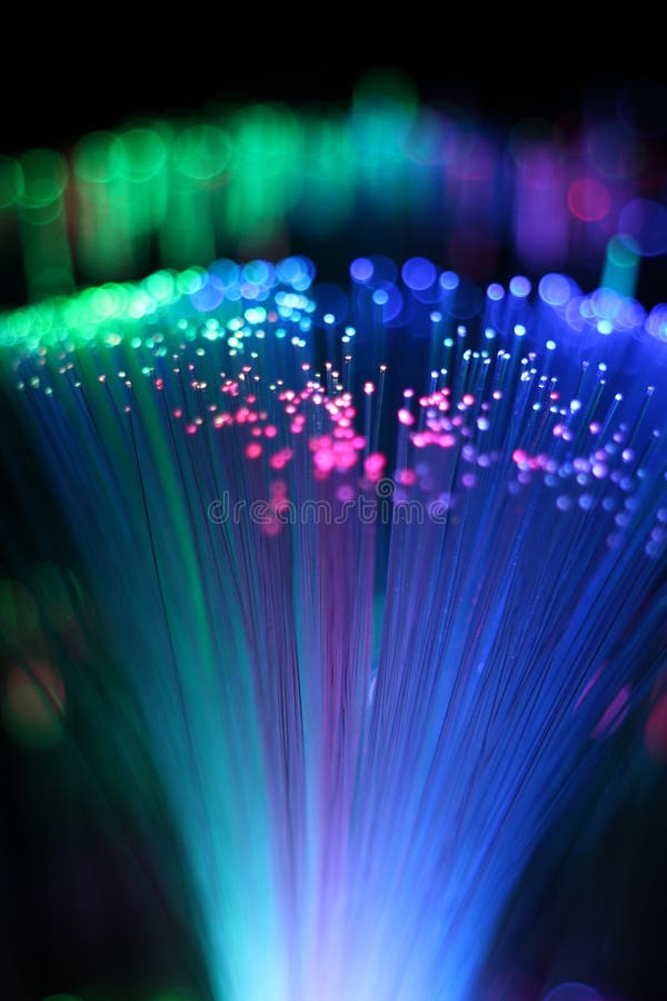Colorful Background of Fiber Optical Network Cable.. Stock Image ...
