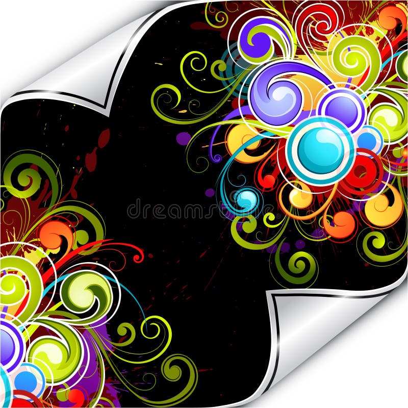 Colorful Background Flourish Stock Vector - Illustration of burst ...