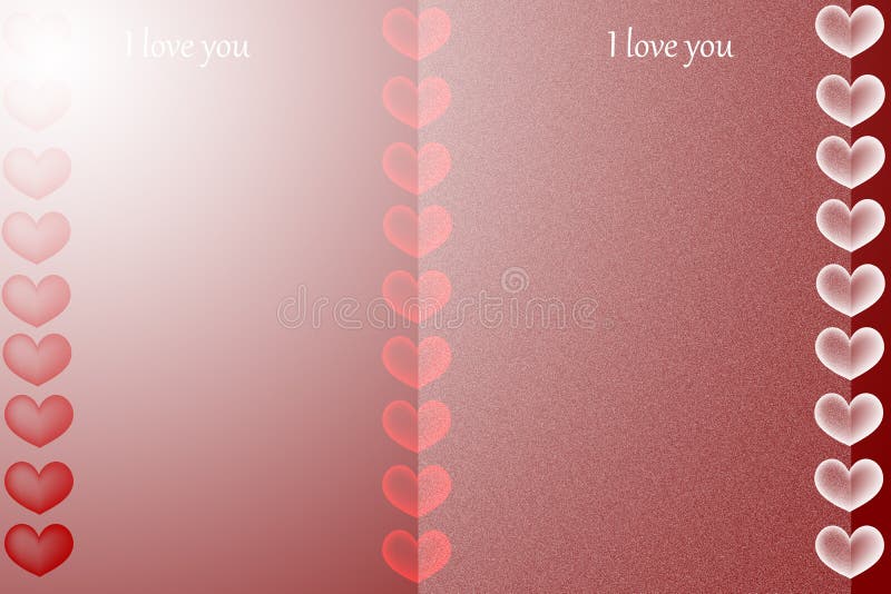 Colorful Background with Heart Elements. Glowing Backdrop, Love Concept ...