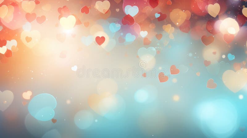 A Colorful Background with Colorful Hearts and Hearts on it, Stock ...