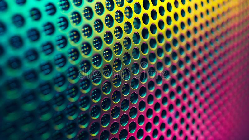A Colorful Background with Holes and Dots Stock Image - Image of ...