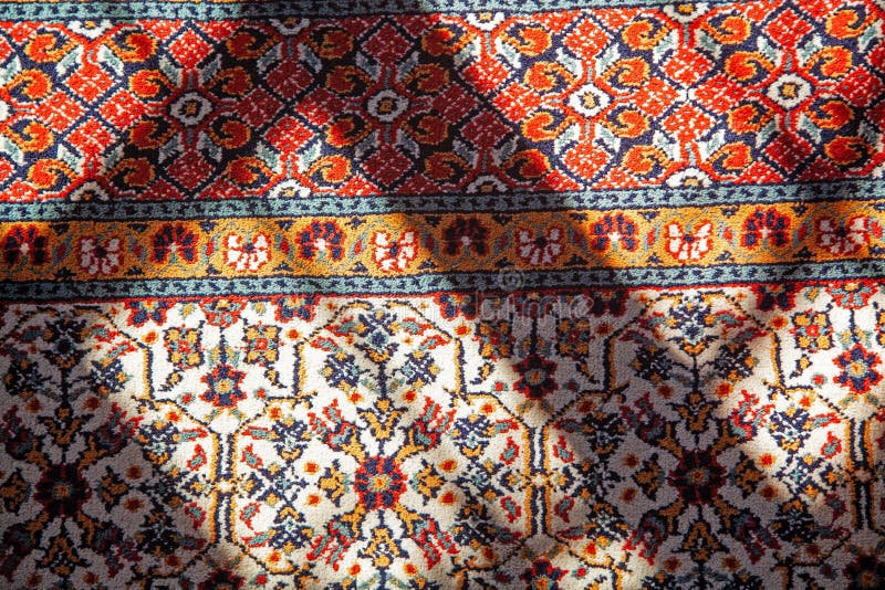 Colorful Background. Light and Shadow on a Carpet Stock Photo - Image ...