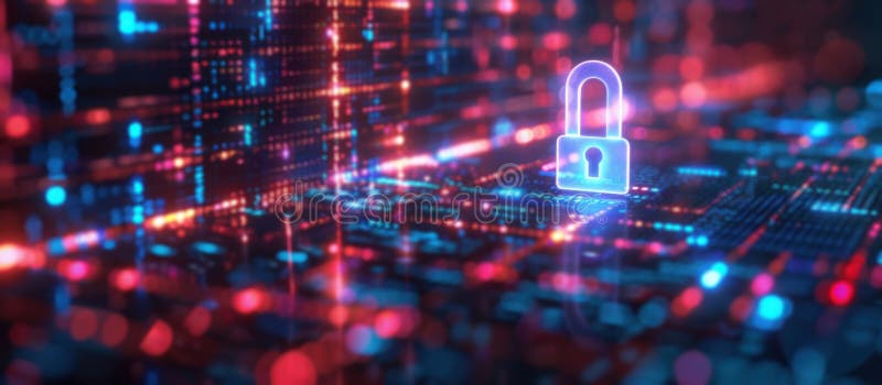 Colorful Background with Lock Stock Image - Image of technology ...