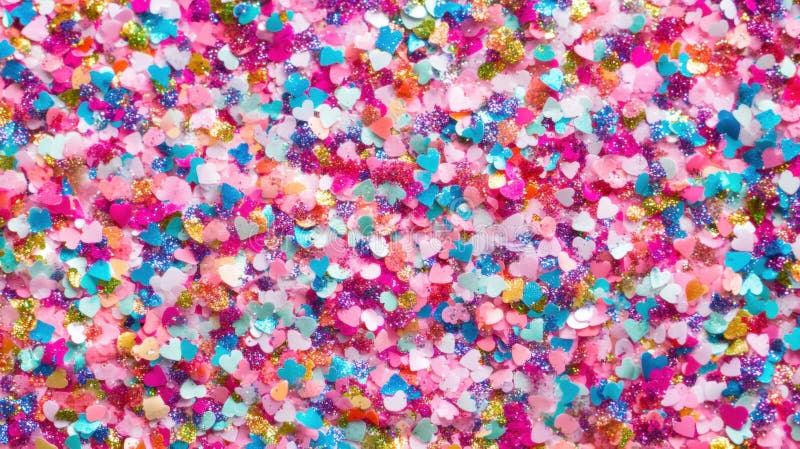 A Colorful Background with Lots of Confetti Stock Illustration ...