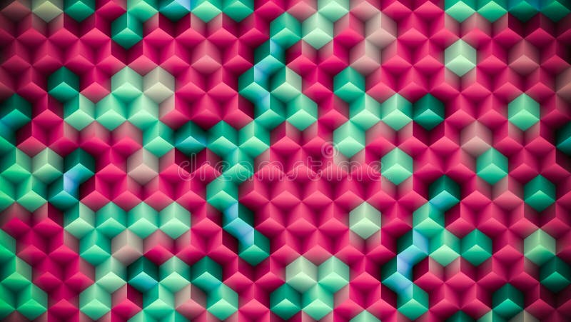 Colorful Background Made of Cubes Stock Illustration - Illustration of ...